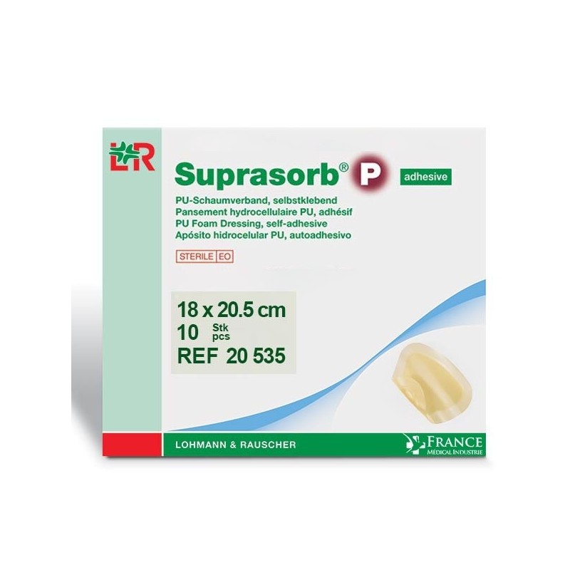 Pansement hydrocellulaire adhésif suprasorb P sacrum 18 x 20,5 cm boite ...