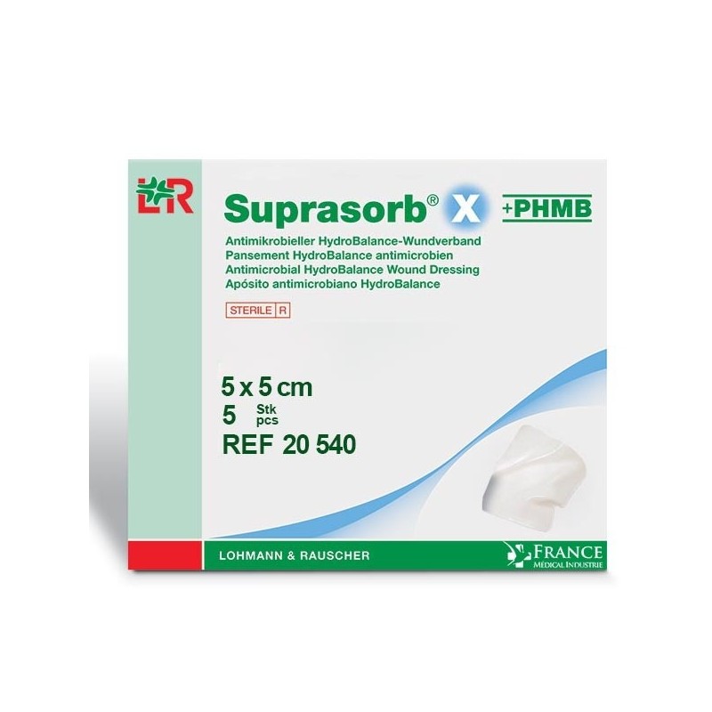 Pansement hydrobalance + PHMB suprasorb Lohmann Rauscher 5 x 5 cm boite ...