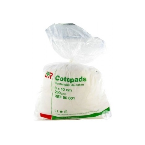 Coton 200 pièces rectangulaire dimension 8 x 10 cm