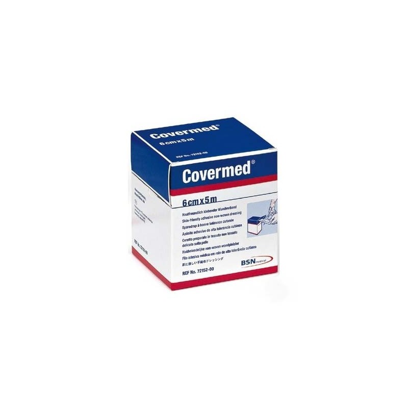 Pansement adhésif non tissé covermed dimension 5 m x 8 cm